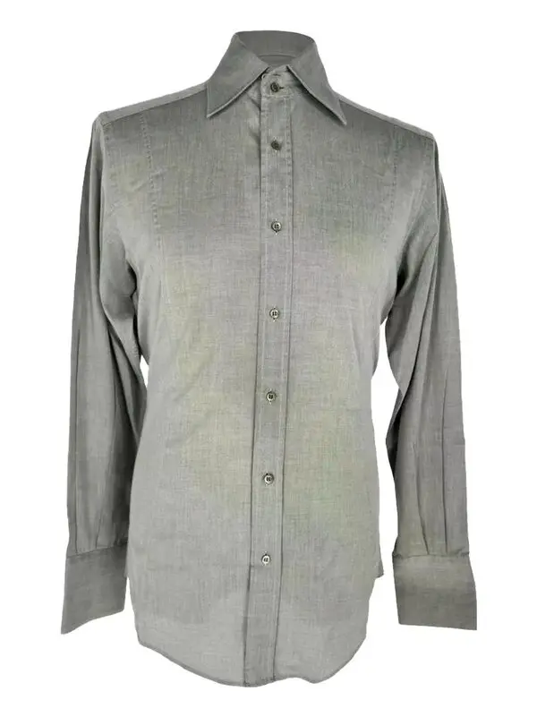 Gucci Button-down Long-sleeve Shirt - Grey