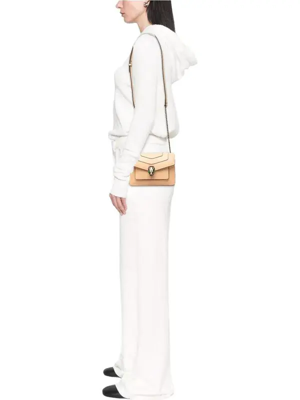 BVLGARI Calfskin Serpenti Forever Crossbody Bag - Neutrals