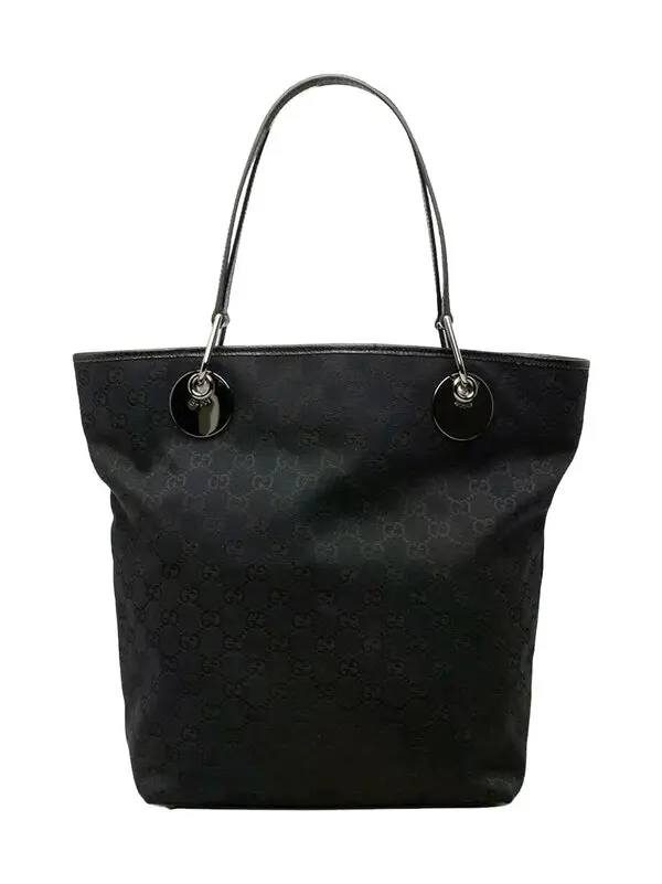 Gucci Gg Canvas Eclipse Tote Bag - Black