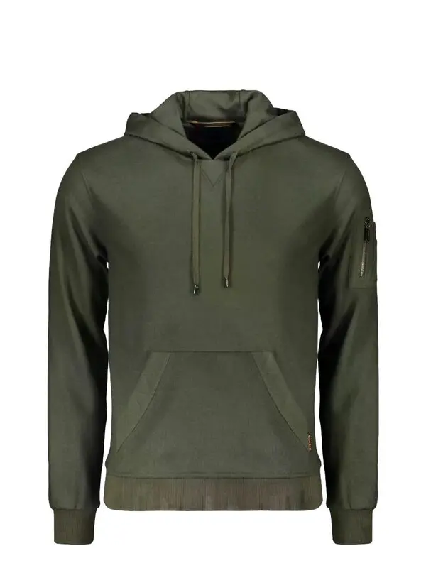 MOORER Sleeve-pocket Hoodie - Green