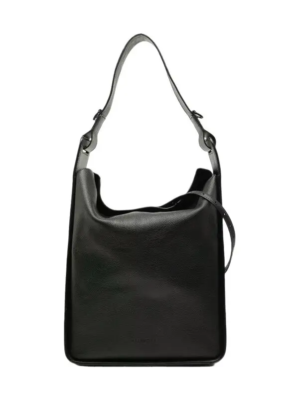 Balenciaga 2.0 North South Tote Satchel In Grained Calfskin - Black