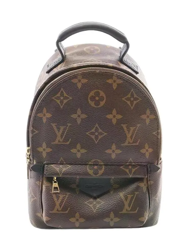 LOUIS VUITTON Monogram Mini Palm Springs Backpack - Brown