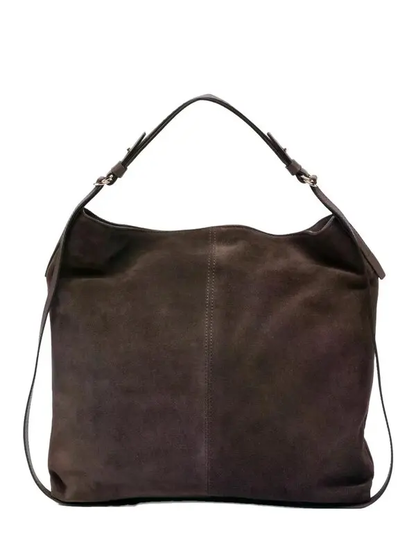 LORISTELLA Giorgia Suede Tote Bag - Brown