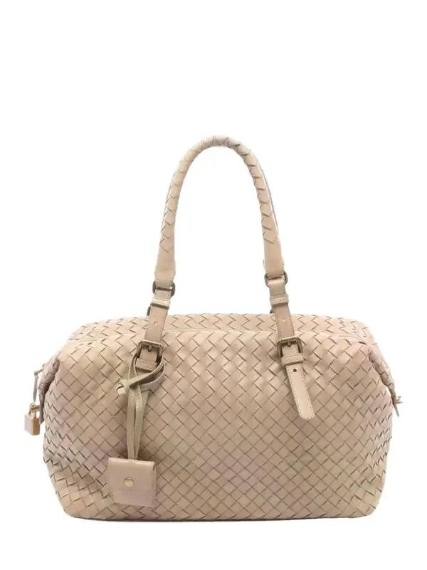Bottega Veneta 2000s Intrecciato Shoulder Bag - Neutrals