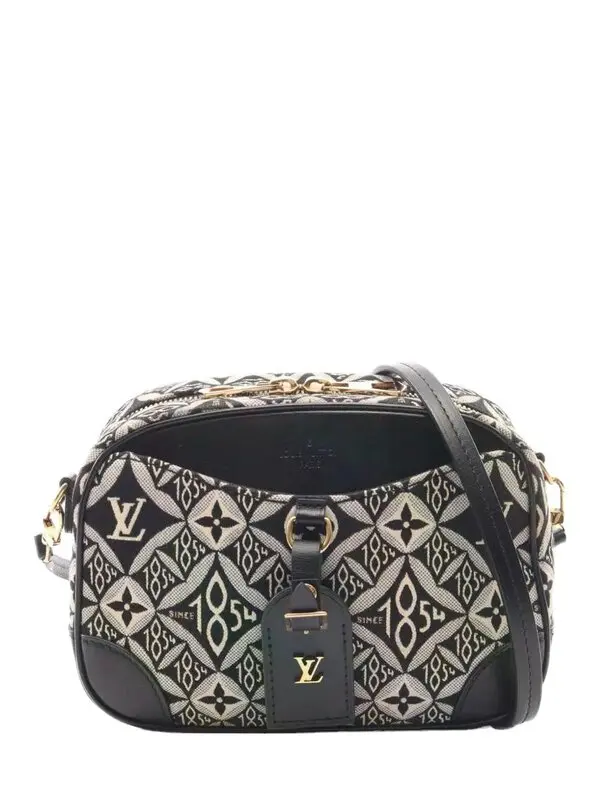 LOUIS VUITTON 2020 Mini Monogram Jacquard Since 1854 Deauville Crossbody Bag - Black