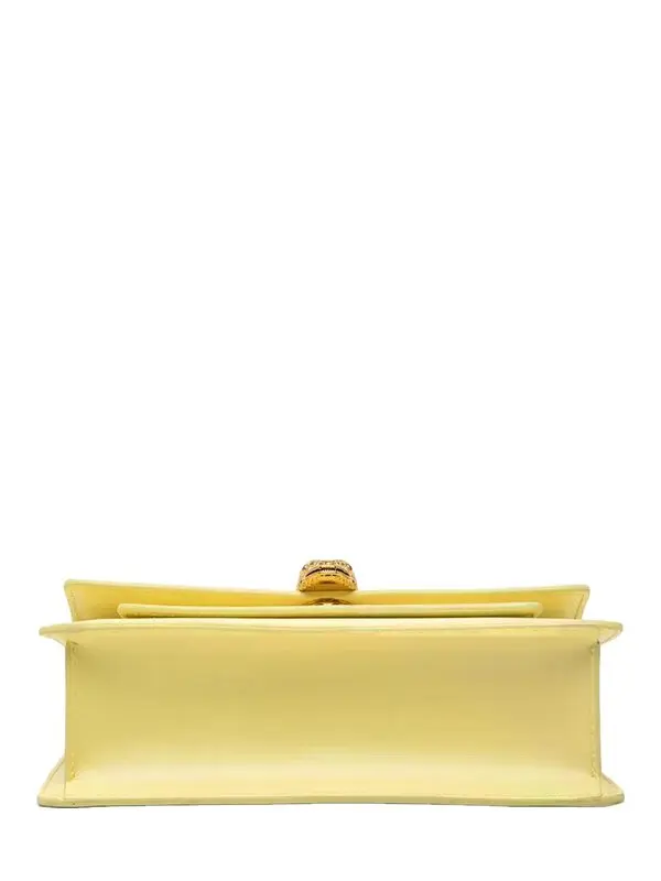 BVLGARI Leather Serpenti Belt Bag Satchel - Yellow