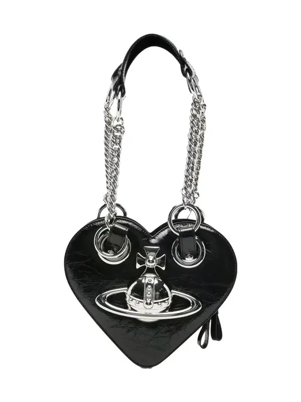 VIVIENNE WESTWOOD Juliet Heart Shoulder Bag - Black