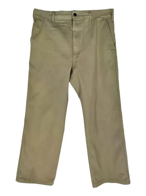 Celine Straight-leg Trousers With Belt Loops - Neutrals