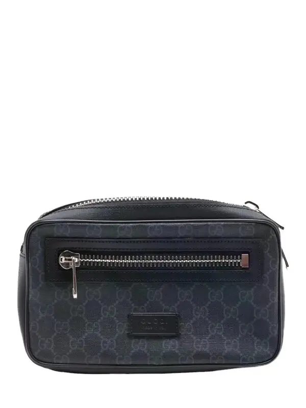 Gucci Gg Supreme Web Night Courrier Belt Bag - Black