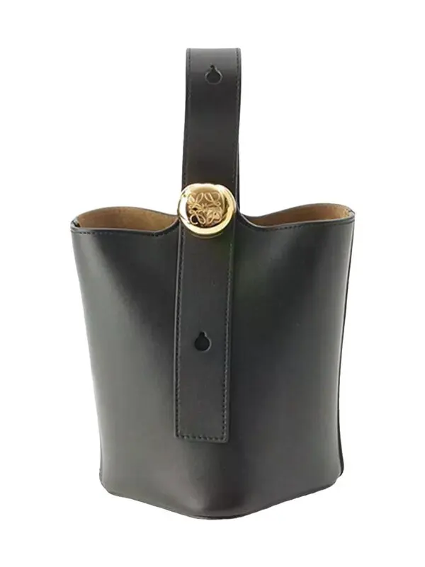 Loewe Pebble Bucket Bag Satchel - Black