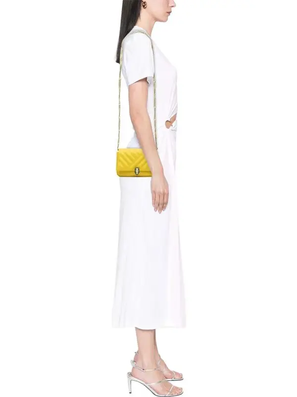 BVLGARI Serpenti Cabochon Chain Crossbody Bag - Yellow