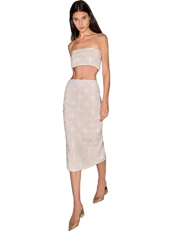 Alexis Yves Midi Skirt - Ivory