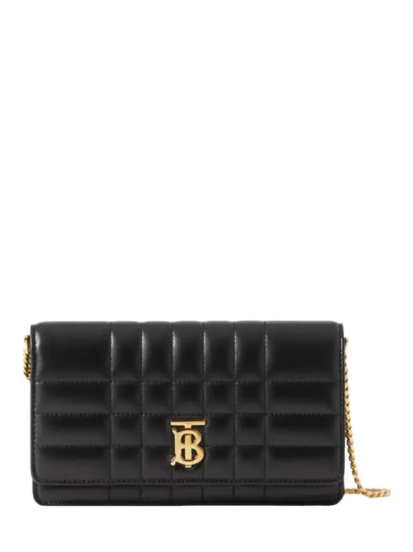 Burberry Lola Logo Plaque Mini Crossbody Bag - Black