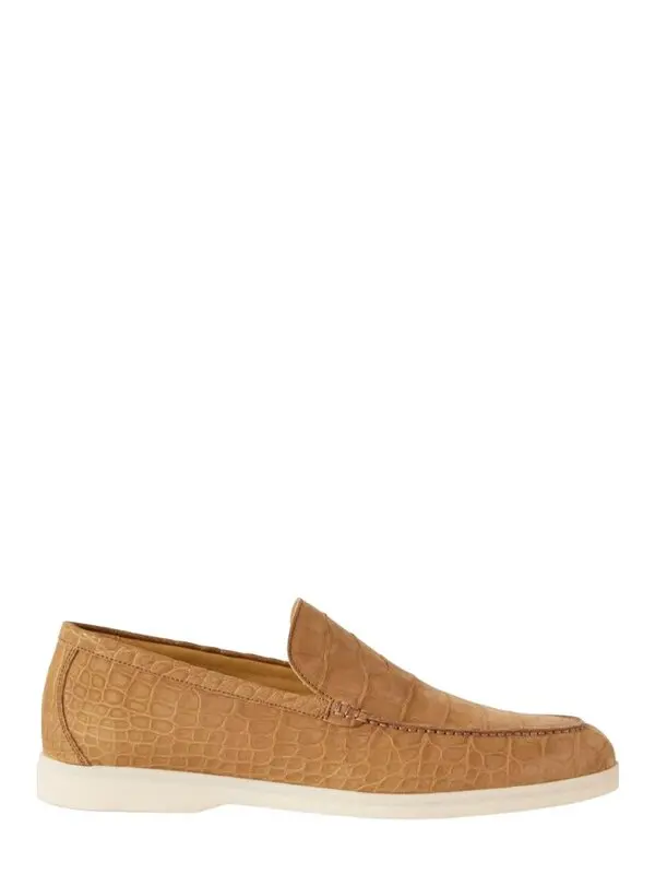 Loro Piana Casual Moc Toe Slip-on - Light Brown