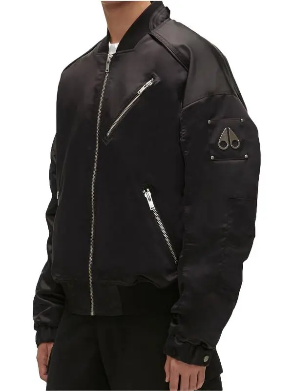Moose Knuckles Logo Jacket - Black