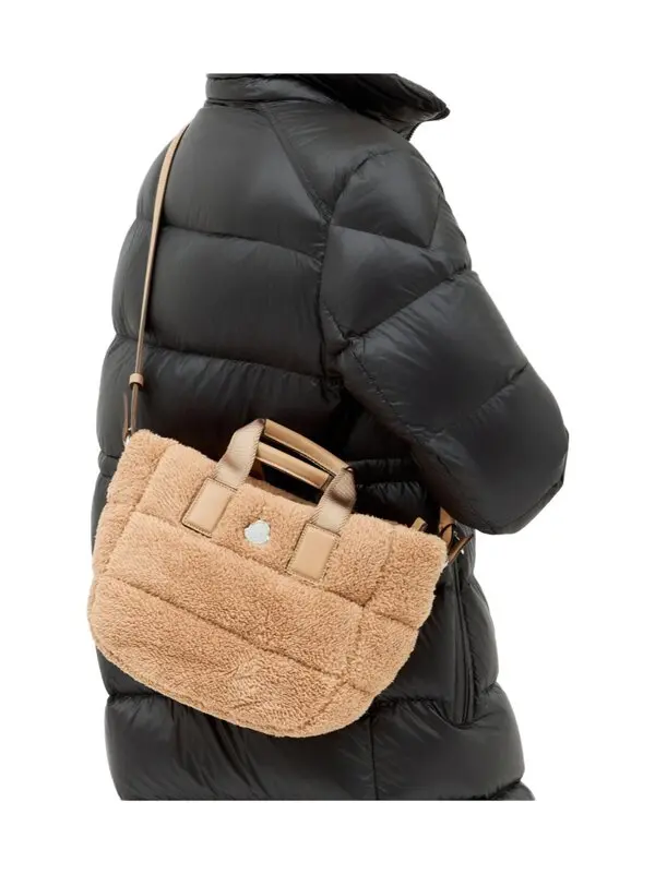 Moncler Caradoc Teddy Mini Tote Bag - Black