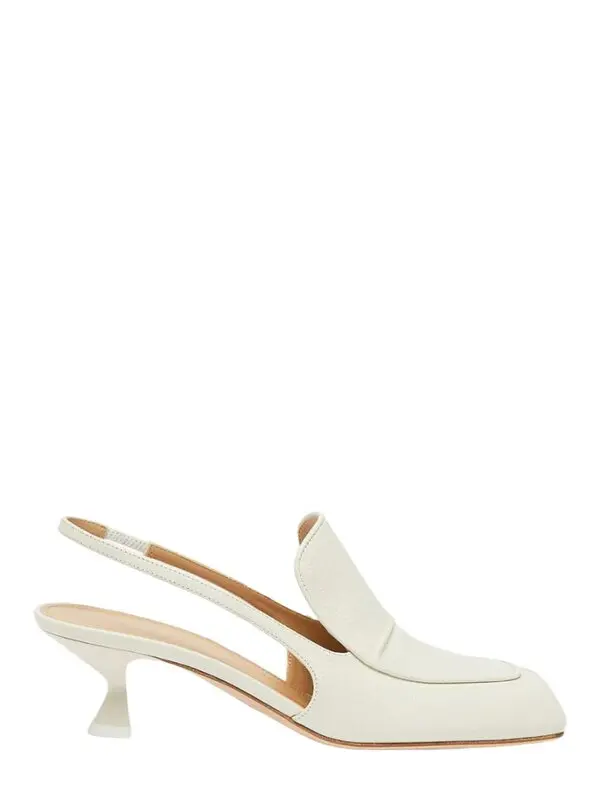 Sportmax Moca Slingback Heels - White