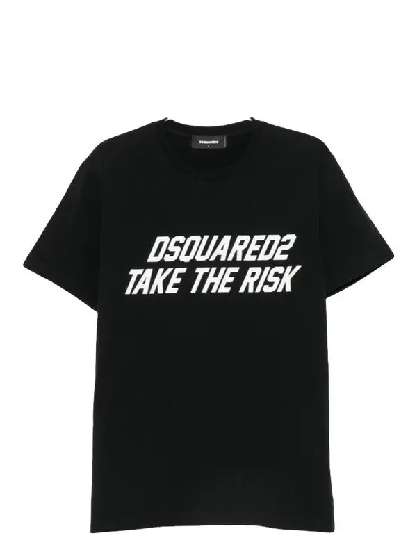 Dsquared2 Slogan-print T-shirt - Black