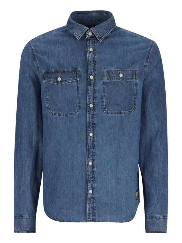 Barbour Long-sleeve Denim Shirt - Blue