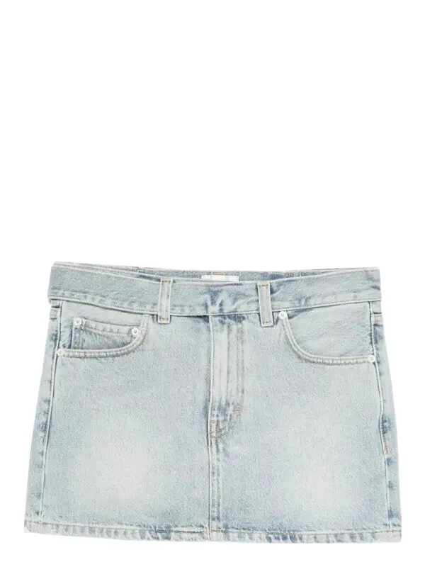 HAIKURE Tyra Belted Denim Skirt - Blue
