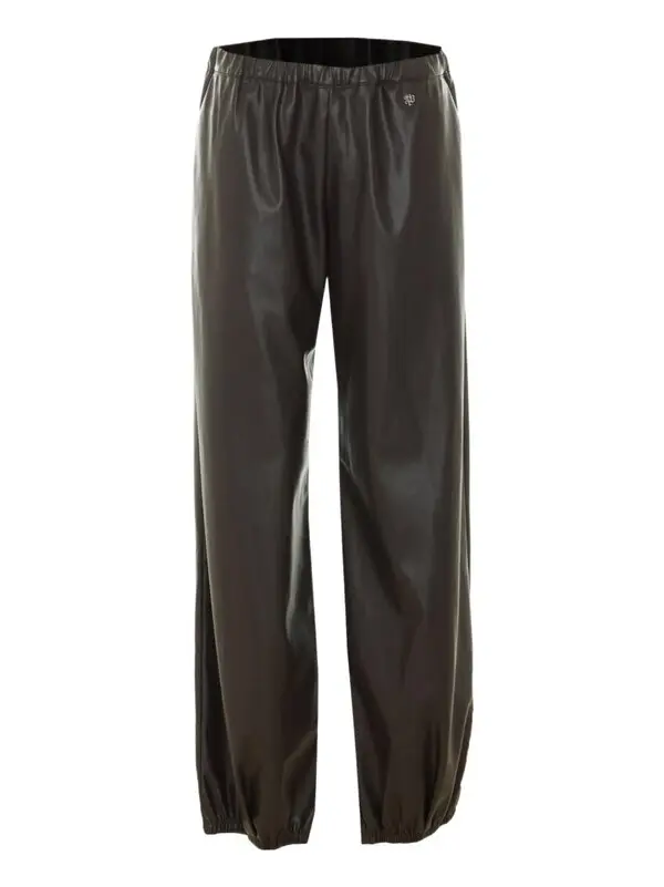 ANIYE BY Elasticated Faux Leather Pants - Black