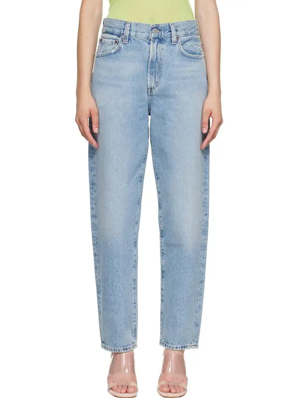 Citizens Of Humanity Tapered High-rise Jeans - Blue