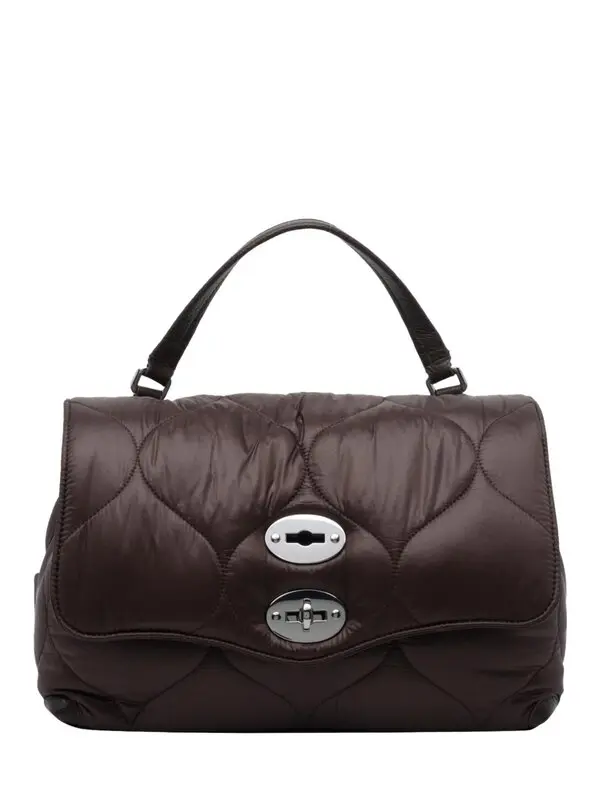 ZANELLATO Postina Lunaria Quilted Shoulder Bag - Black