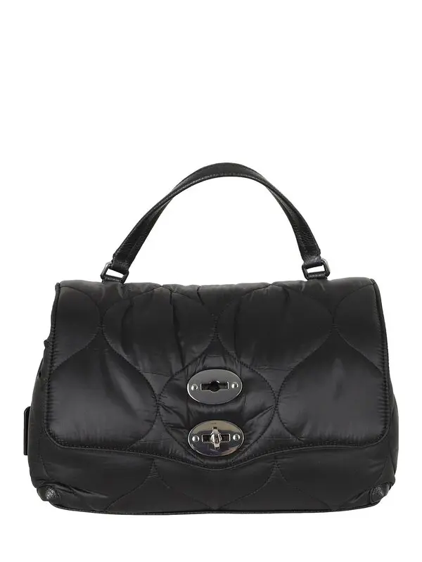 ZANELLATO Postina Lunaria Quilted Shoulder Bag - Black