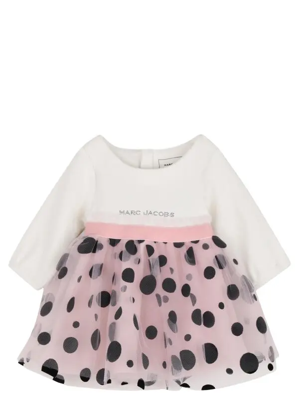Marc Jacobs Polka Dot Tulle Skirt Dress - White