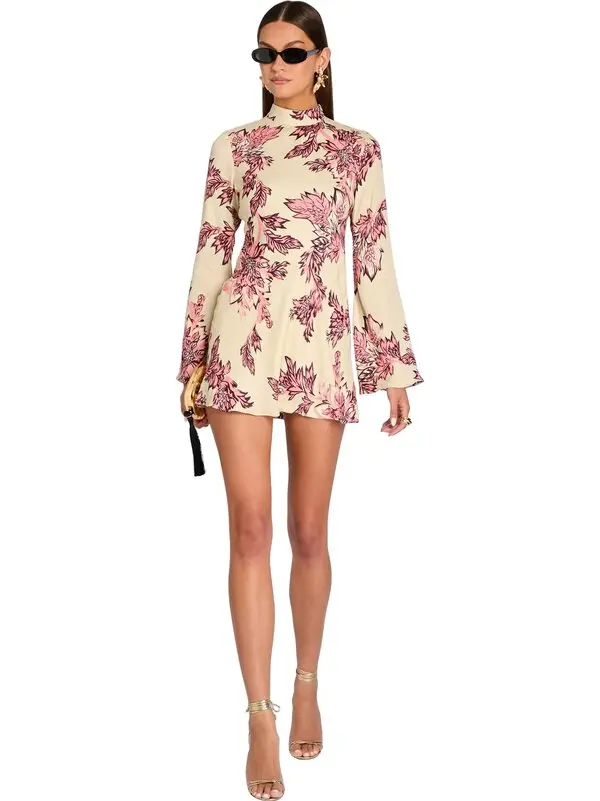 Hemant & Nandita Faria Biased Mini Dress - Cream