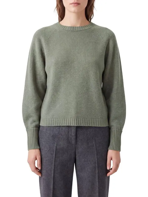 TWINSET Wool And Cashmere Blend Lurex Yarn Jumper - Green