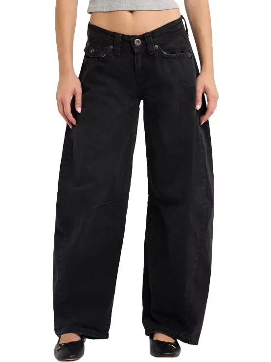 BDG URBAN OUTFITTERS Kayla Low Rise Cocoon Jeans - Black