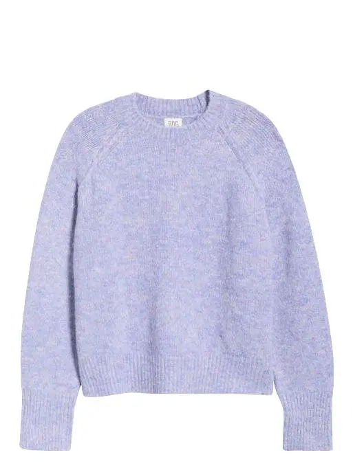 BDG URBAN OUTFITTERS Bdg Crewneck Mélange Sweater With Raglan Sleeves - Lilac