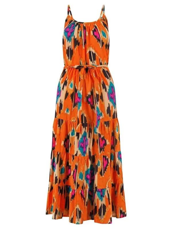 MER ST. BARTH Sabine Maxi Dress - Orange