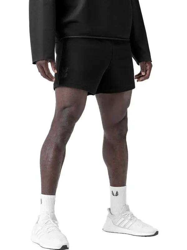 ASRV Waffle Knit Sweat Short With Antibacterial Technology - Black