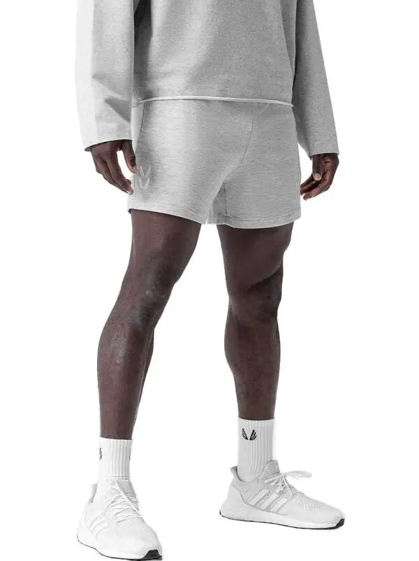ASRV Waffle Knit Sweat Short With Antibacterial Technology - Heather Grey