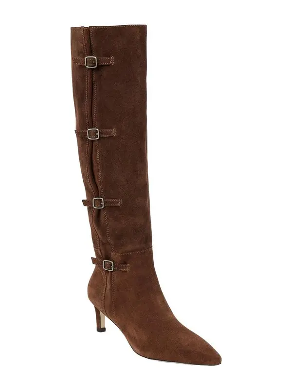Matisse Priscilla Knee-high Suede Boots - Dark Brown