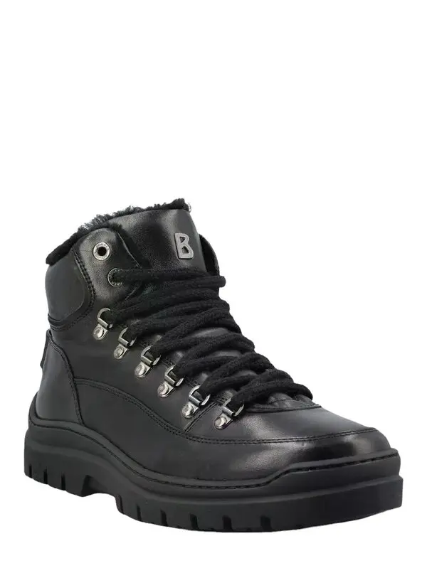 Bogner Leather Lace-up Hiking Boots - Black