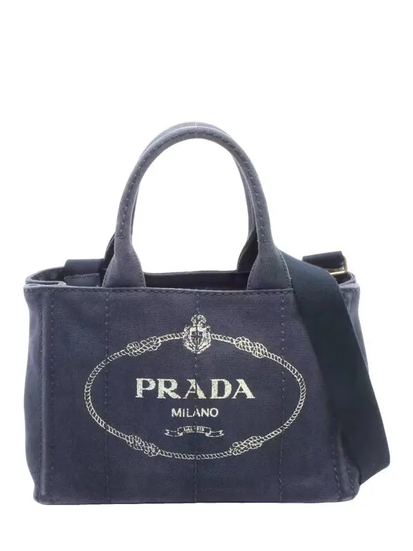 Prada Canapa Two-way Tote Bag - Blue