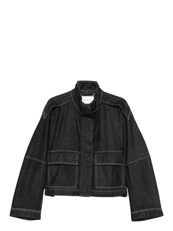 Christian Wijnants Contrast Stitch Denim Jacket - Black