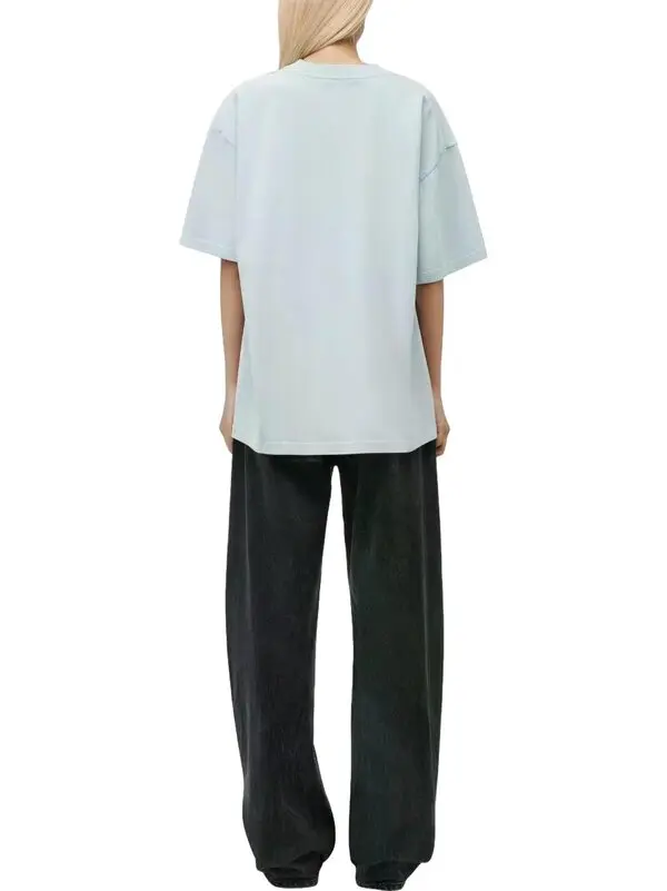 Alexander Wang Logo-print Cotton T-shirt - Blue