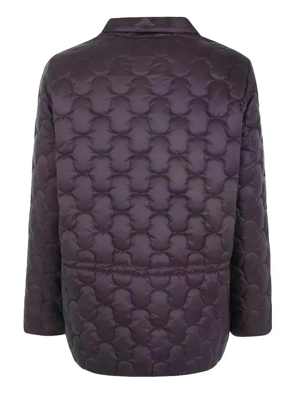 WHYCI Quilted Button-up Jacket - Brown