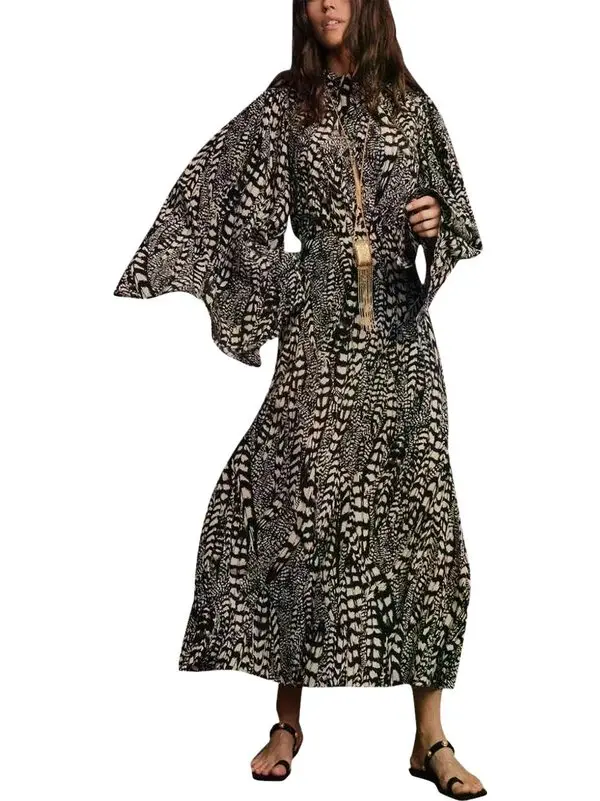 Johanna Ortiz Maiden Voyage Midi Dress - Black