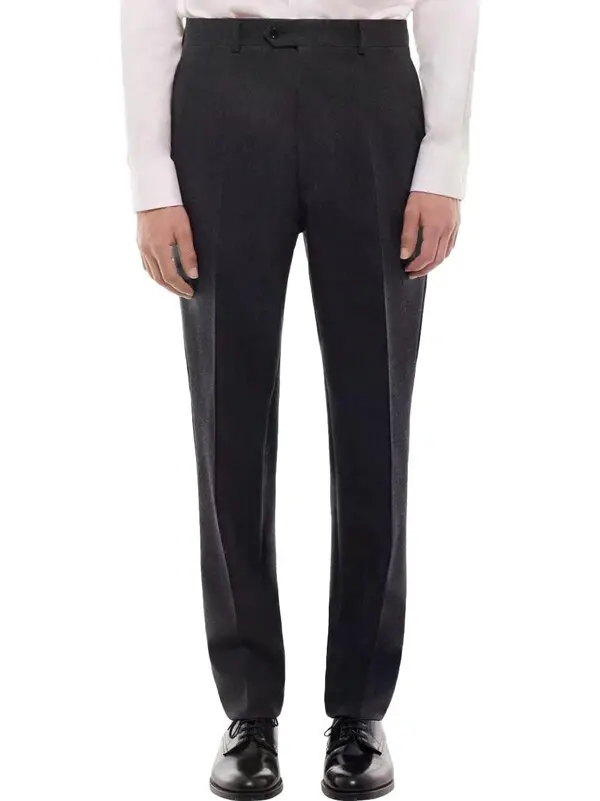 FURSAC Tailored Virgin Wool Trousers - Grey
