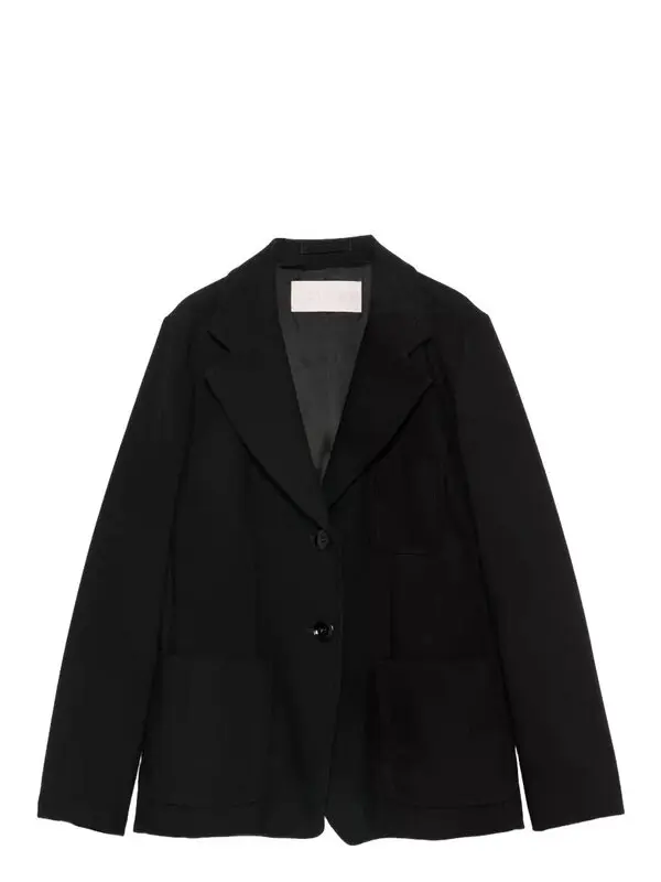 I BLUES Single-breasted Blazer With Patch Pockets - Black