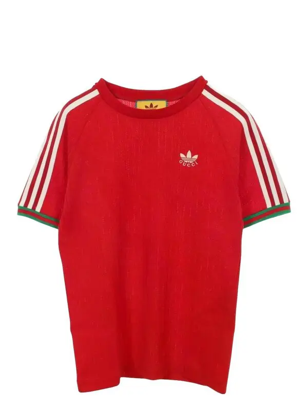 Gucci X Adidas 2010s Logo-detail T-shirt - Red