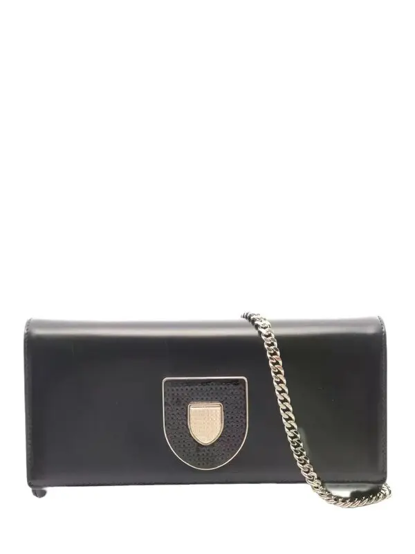 Dior Diorama Leather Wallet - Black