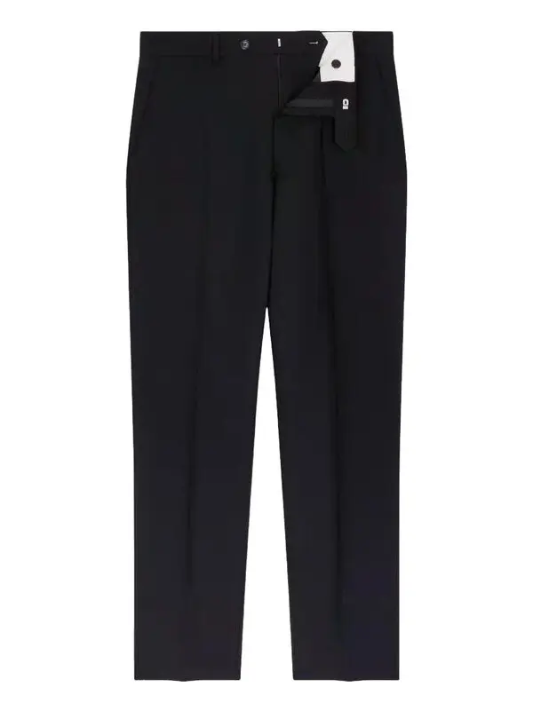 FURSAC Virgin Wool Tailored Trousers - Black