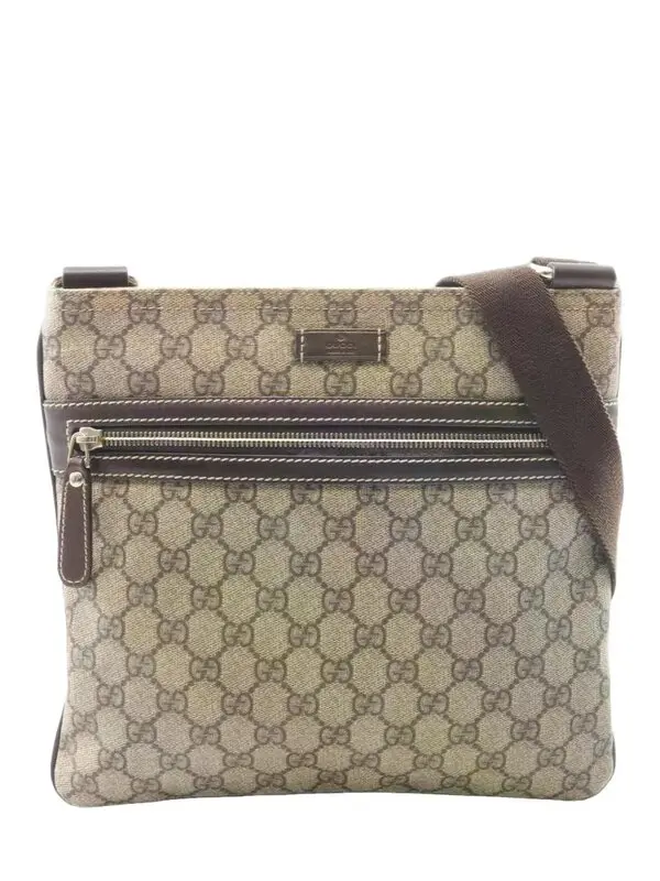 Gucci 2000s Gg Supreme Cross Body Bag - Neutrals