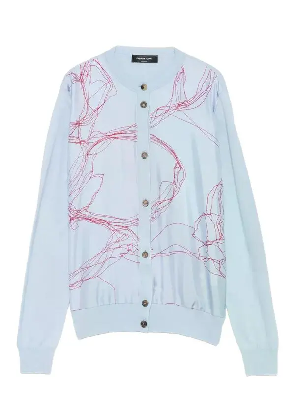 Fabiana Filippi Long-sleeves Cardigan - Blue